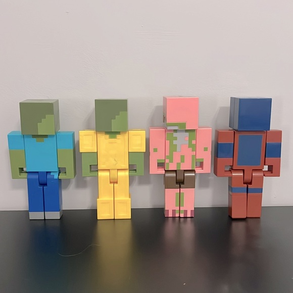 Minecraft | Toys | Minecraft Large Poseable Action Figure Lot | Poshmark
